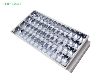 T8 3x36w 1200x600 Recessed Louver Light Fixture,Office Grille Light ...