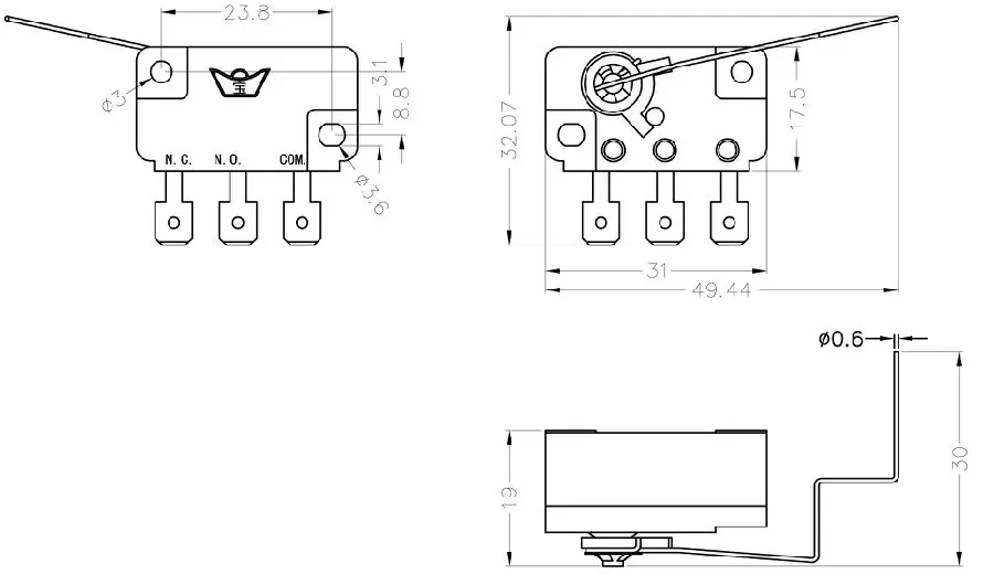 High Efficiency Microswitch Coin Switch For Arcade Game Machine - Buy ...