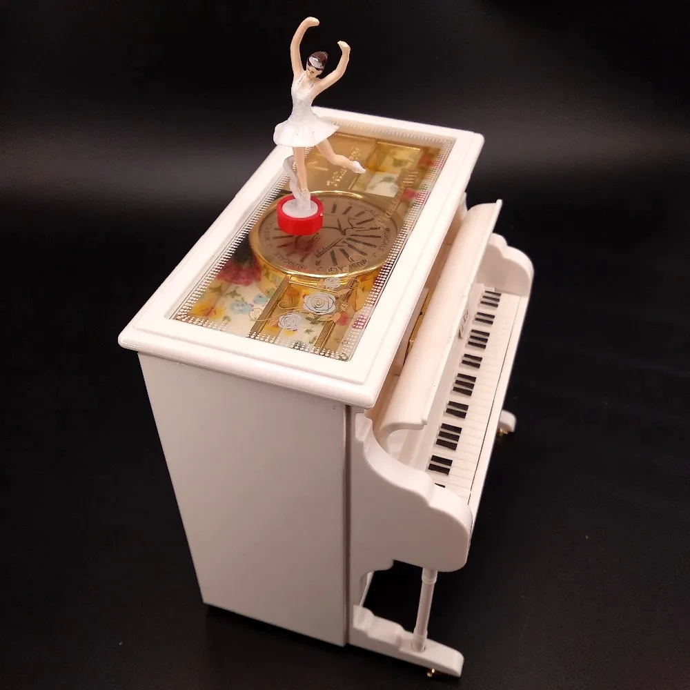 Creative Plastic Upright Piano Model Music Box for Home Decoration