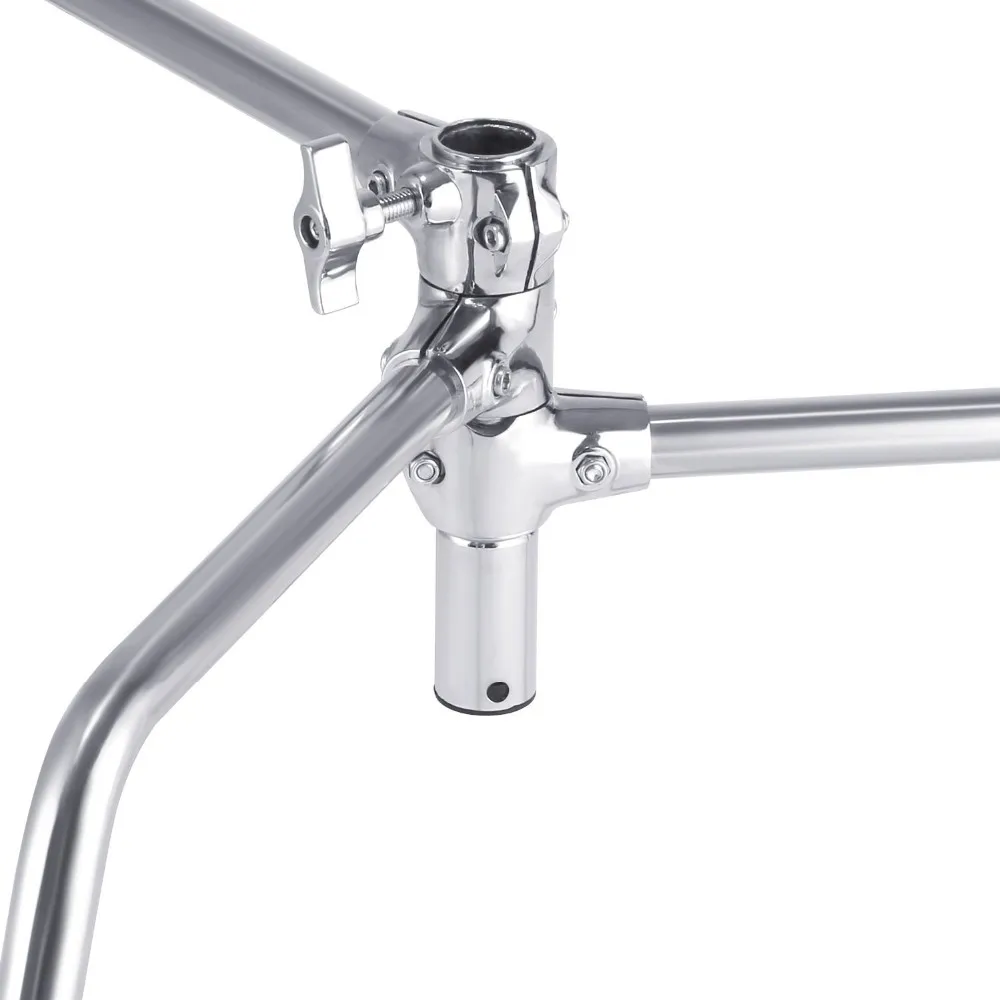 Heavy Duty Stainless Steel C Stand with Boom Arm Kit