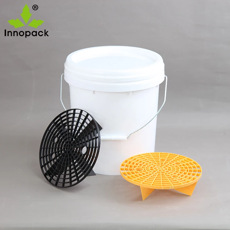 16L Plastic Car Wash Bucket with Lid and Dust Filter
