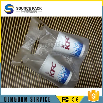 Clear Single And Double Milk Tea Coffee Kfc Disposable Take-out Bag ...