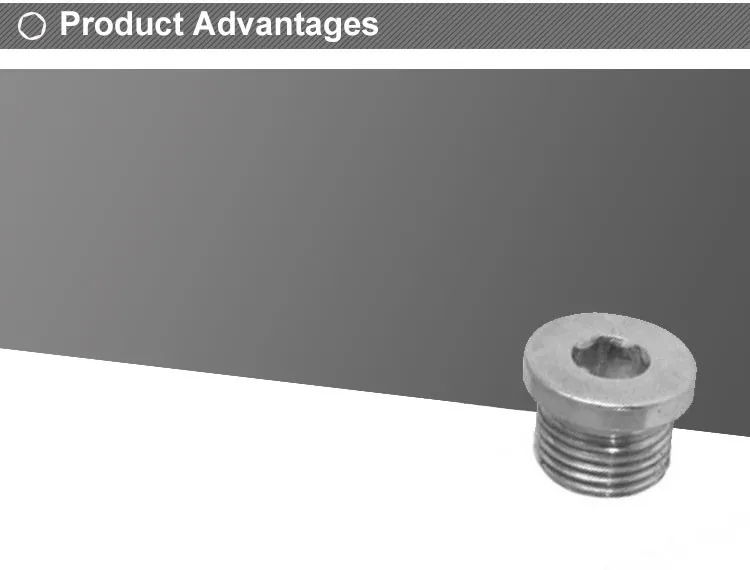 316 Stainless Steel Din908 Hexagon Socket Oil Pipe Plug - Buy Hexagon ...