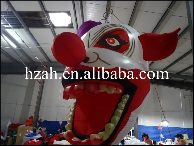 Giant Hanging Inflatable Clown Head For Halloween - Buy Inflatable ...