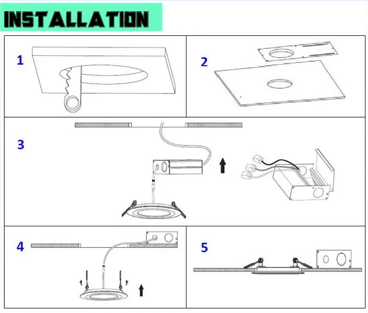 Etl Ce Intertek Standard Led Recessed Lighting 4 Inch 6 Inch 9w 12w ...