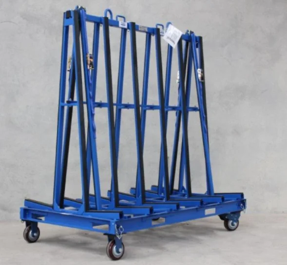 Granite Aframe Transport Carts - Efficient Slab Handling