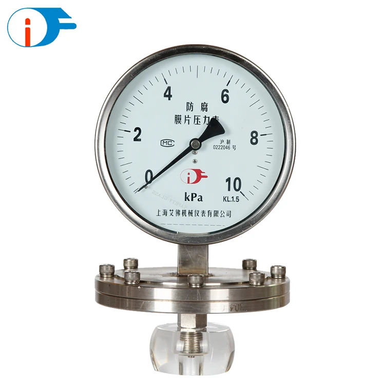 4" Bayonet Bezel Diaphragm Pressure Gauge - Buy 4" Bayonet Bezel ...