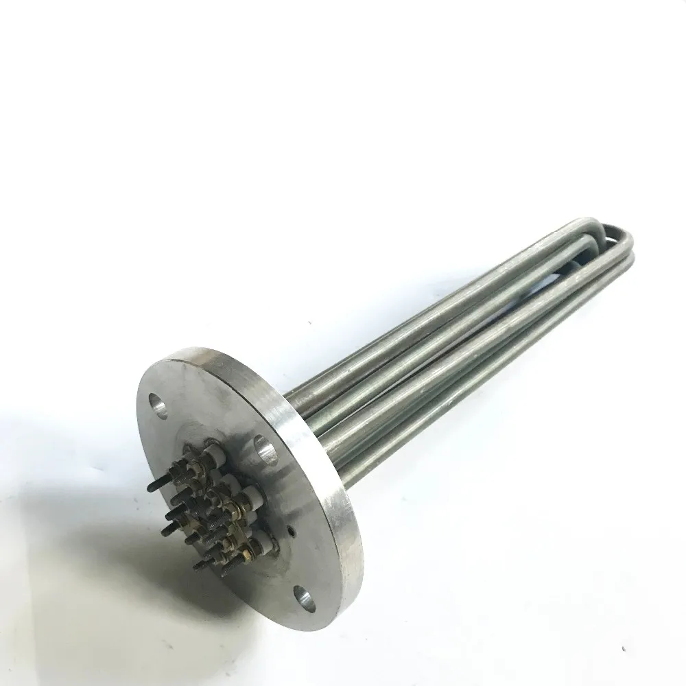 380v 440v Immersion Heater Element 3 Phase Flanged Heater For Heating ...