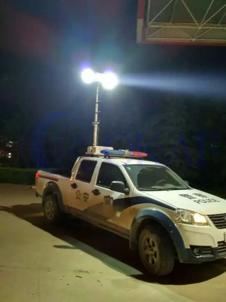 Mobile Led Light Night Scan 1.8m Vehicle Roof-mounted Light Tower - Buy ...
