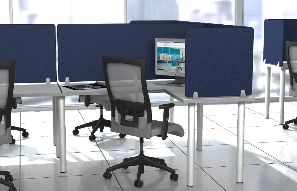 Aluminum Alloy Screen Partition Clips for Office Desks