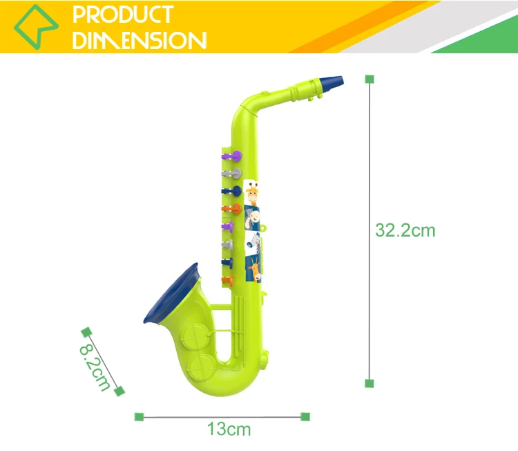 New Arrival Music Instrument Toy Saxophone Plastic for Kids