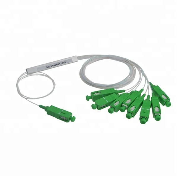 High Quality 1x8 Sc/apc Sm Mm 9/125 Fiber Optic Mini Plc Splitter Sc ...
