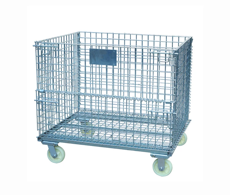 Warehouse Stackable Metal Forklift Wire Box Bins - Buy Stackable Metal ...
