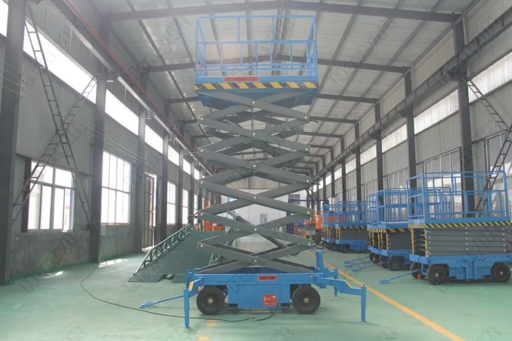 1000kg Load Hydraulic Hydraulic Lift Scaffolding Scissor Lift 1 Year ...