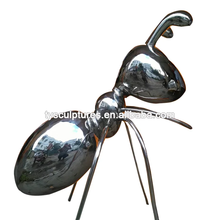 Hot Sale Metal Decorative Insect Statue Large Stainless Steel Ants ...