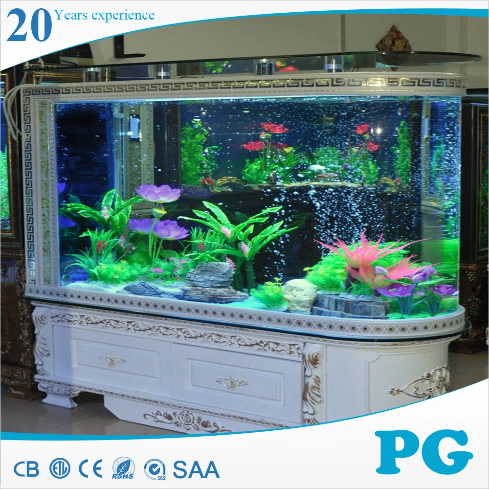 Pg acrylique Tank faux poissons Aquarium avec filtre-Éclairages-ID de ...