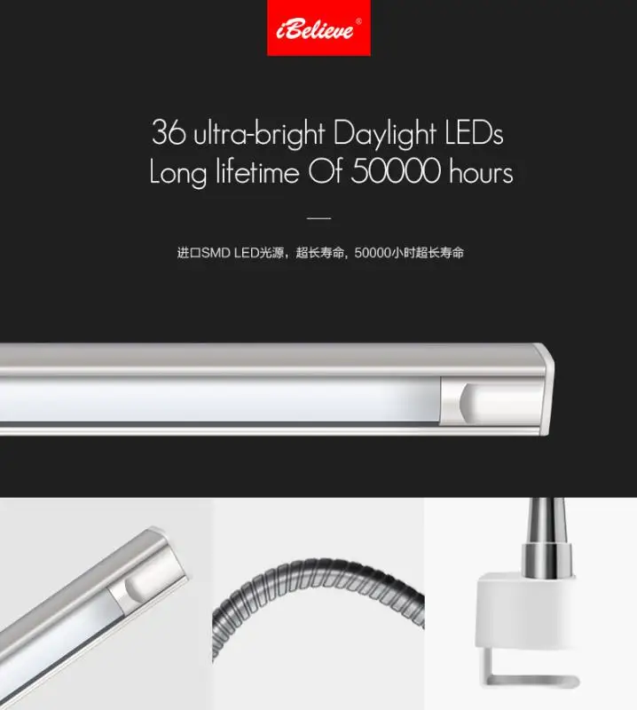 Metal Architect Swing Arm Desk Lamp,Dimmable Led Task Lamp With Clamp ...