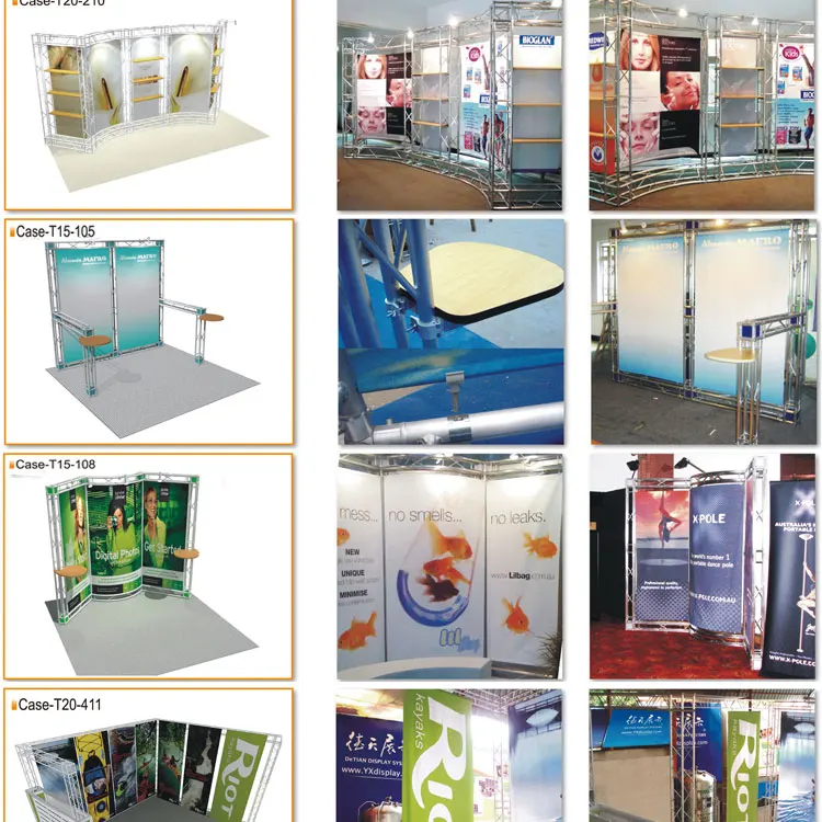 Big Exhibition Booth With Hanging Sign,Custom Modular Exhibition Booth ...