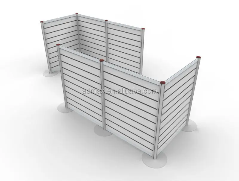 Maximize Shop Display with Portable Double-Sided Slatwall