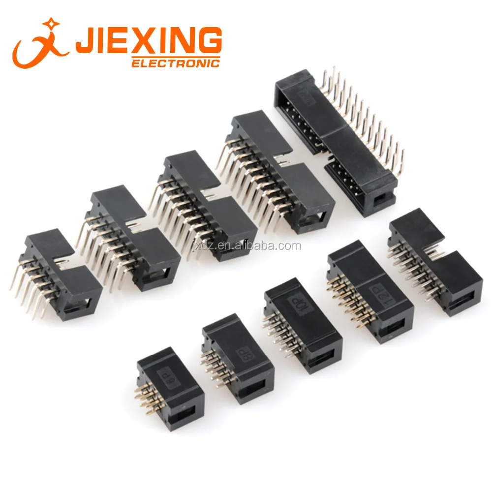 DC3 IDC Connector Male Header for Ribbon Cable - Gold Plated