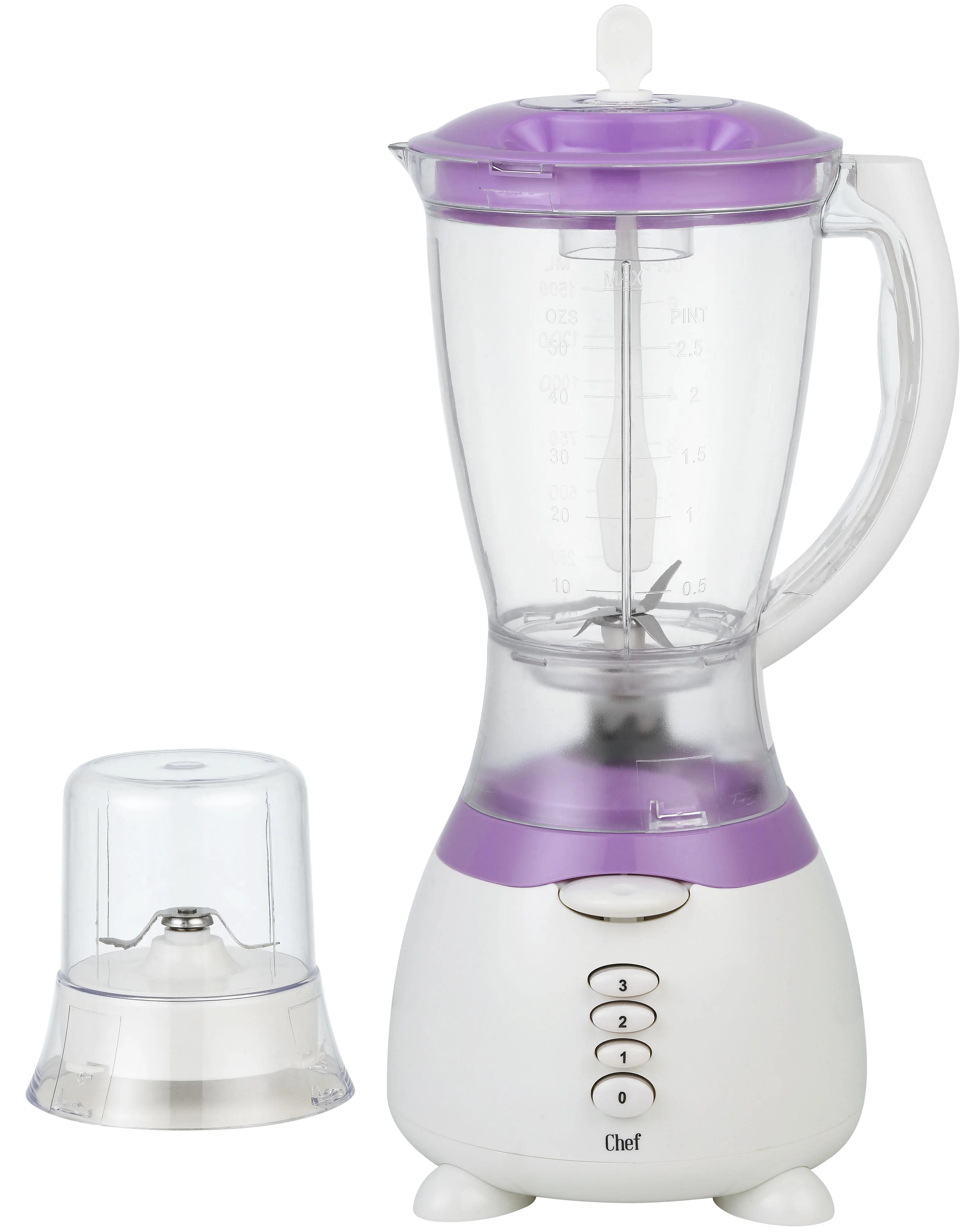 Home Appliance 300w 1.5l Plastic Big Jar 3 Speed Control 2 In 1 Blender ...