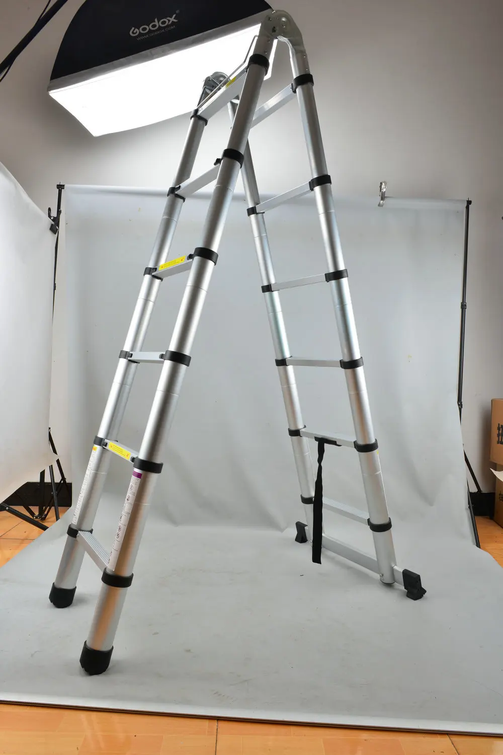 Double Side Ladder 4.4m Ideal Choice Product 14.4ft Extension Folding ...