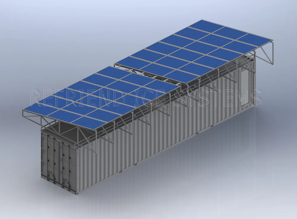 40ft contenedor de almacenamiento en frío de energía solar-Containers ...