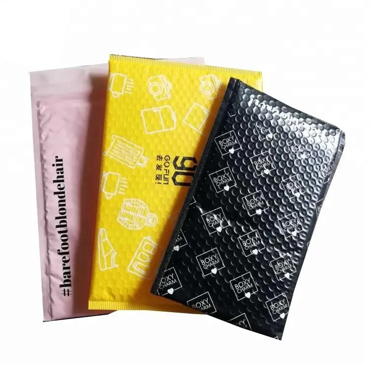 Customized Printed Poly Air Bubble Mailer Bag Padded Mailing Shock ...