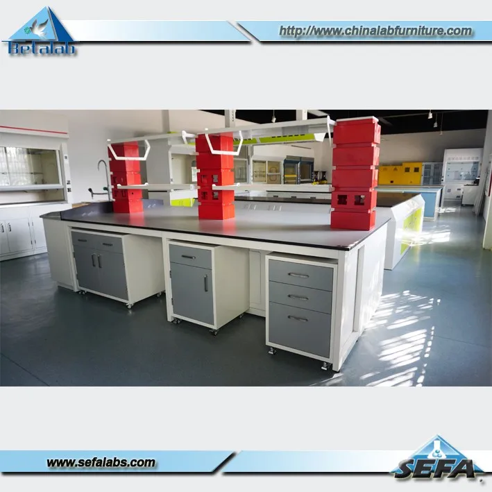 실험실 배치 디자인 주문을 받아서 만들어진 화학 작업대 실험실 벤치 테이블 물리학 실험실 가구 제조자 Buy 물리학 실험실 가구실험실 작업 테이블 제조 실험실 테이블