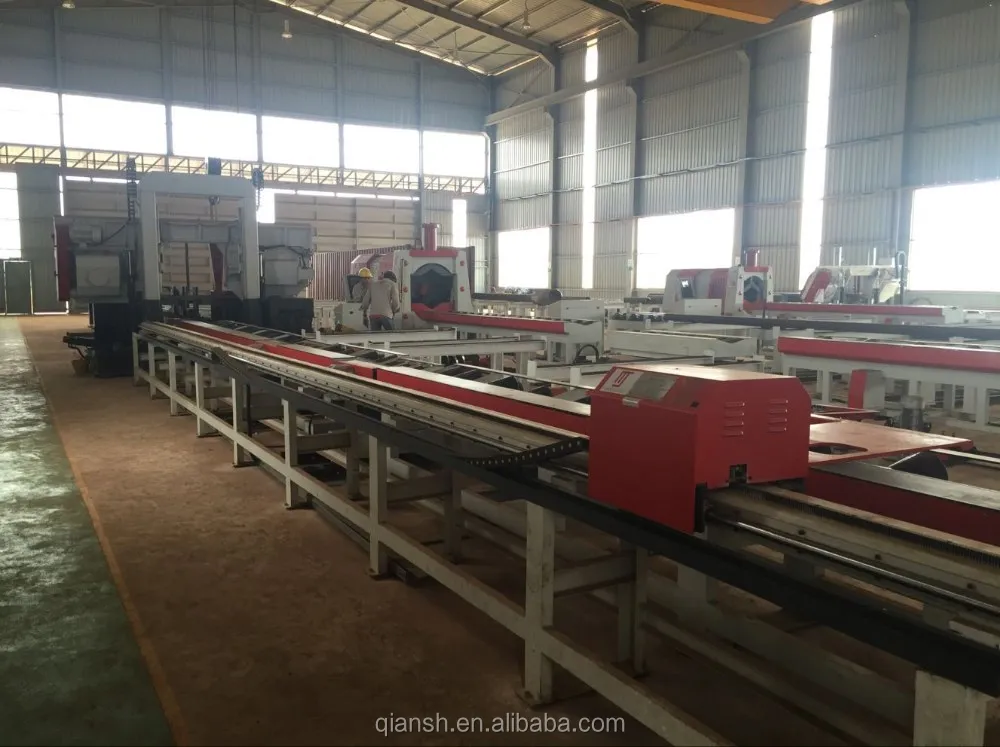 Automatic Pipe Fabrication Line In Fixed Workshop Type; Automation Pipe ...