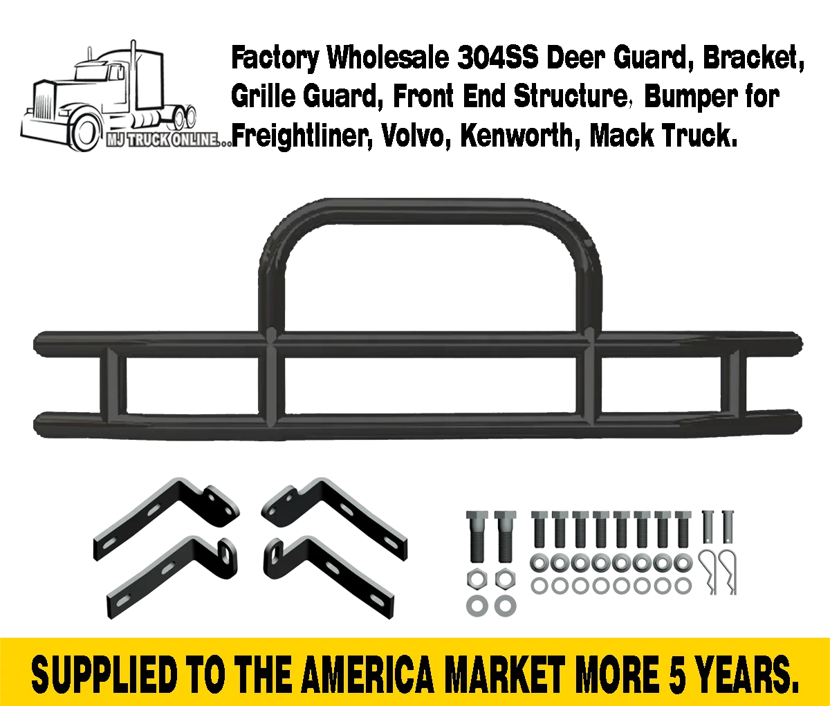 Latest Style Black Stainless Steel Deer Guard Tractor-trailer Front ...