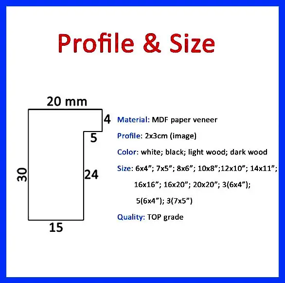 2mm MDF Backing Board for Frame Easel - Essel MDF Backboard