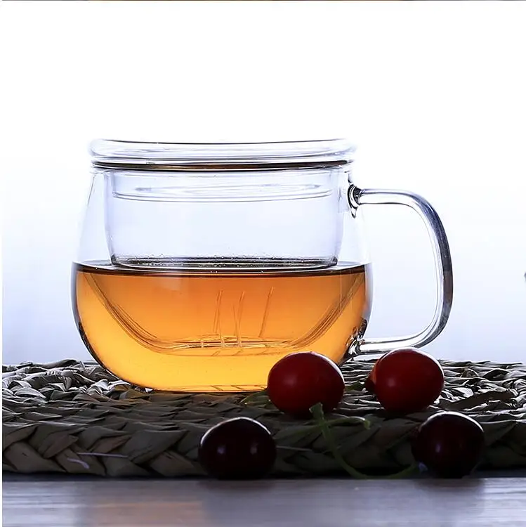 Bljoe05 Heat Resistant Pyrex Glass Brewing Tea Cup With Infuser ...