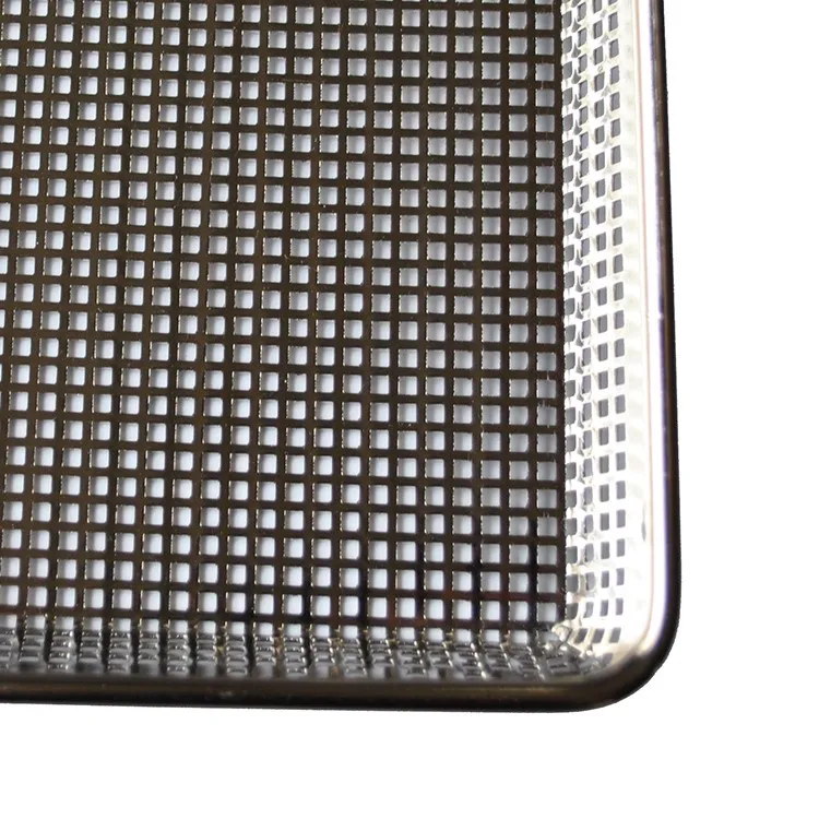 Stainless Steel Square Perforated Hole Metal Trays For Medical Industry ...