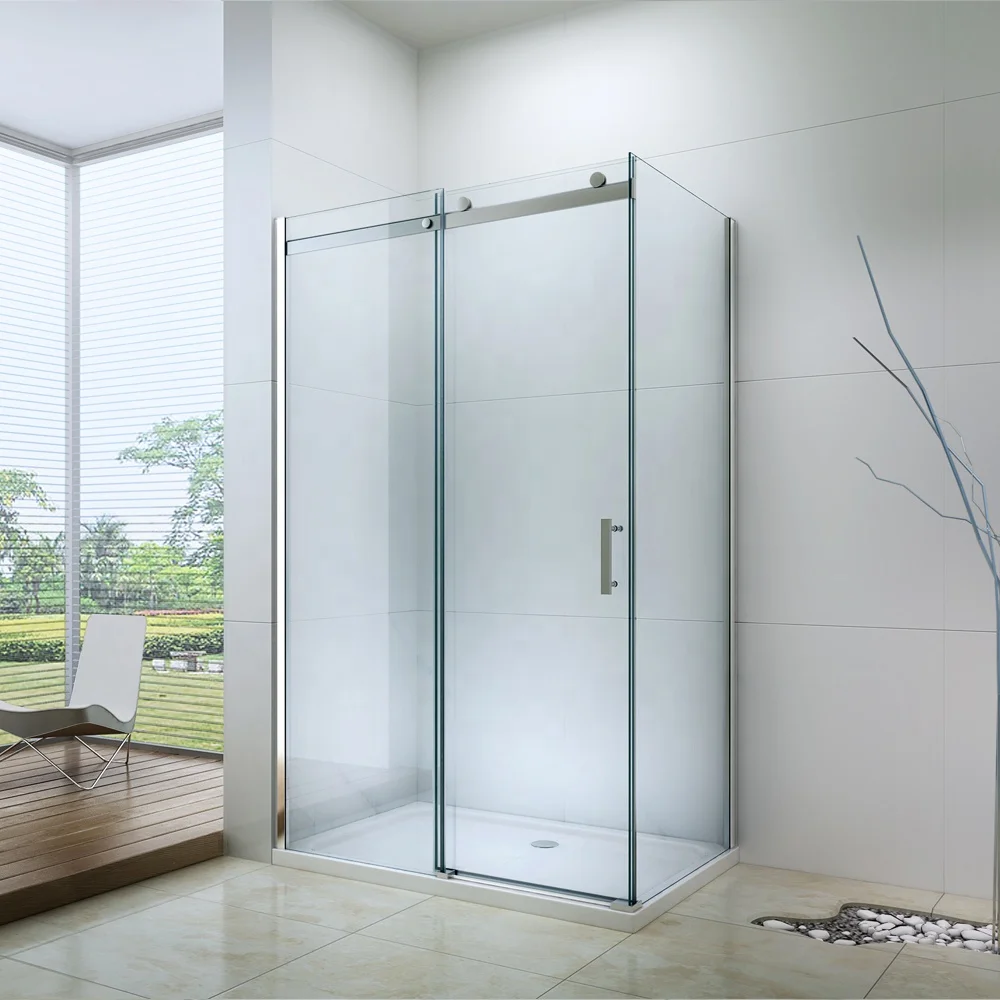 Professional Factory Bathroom Tempered Glass Sliding Shower Enclosure ...