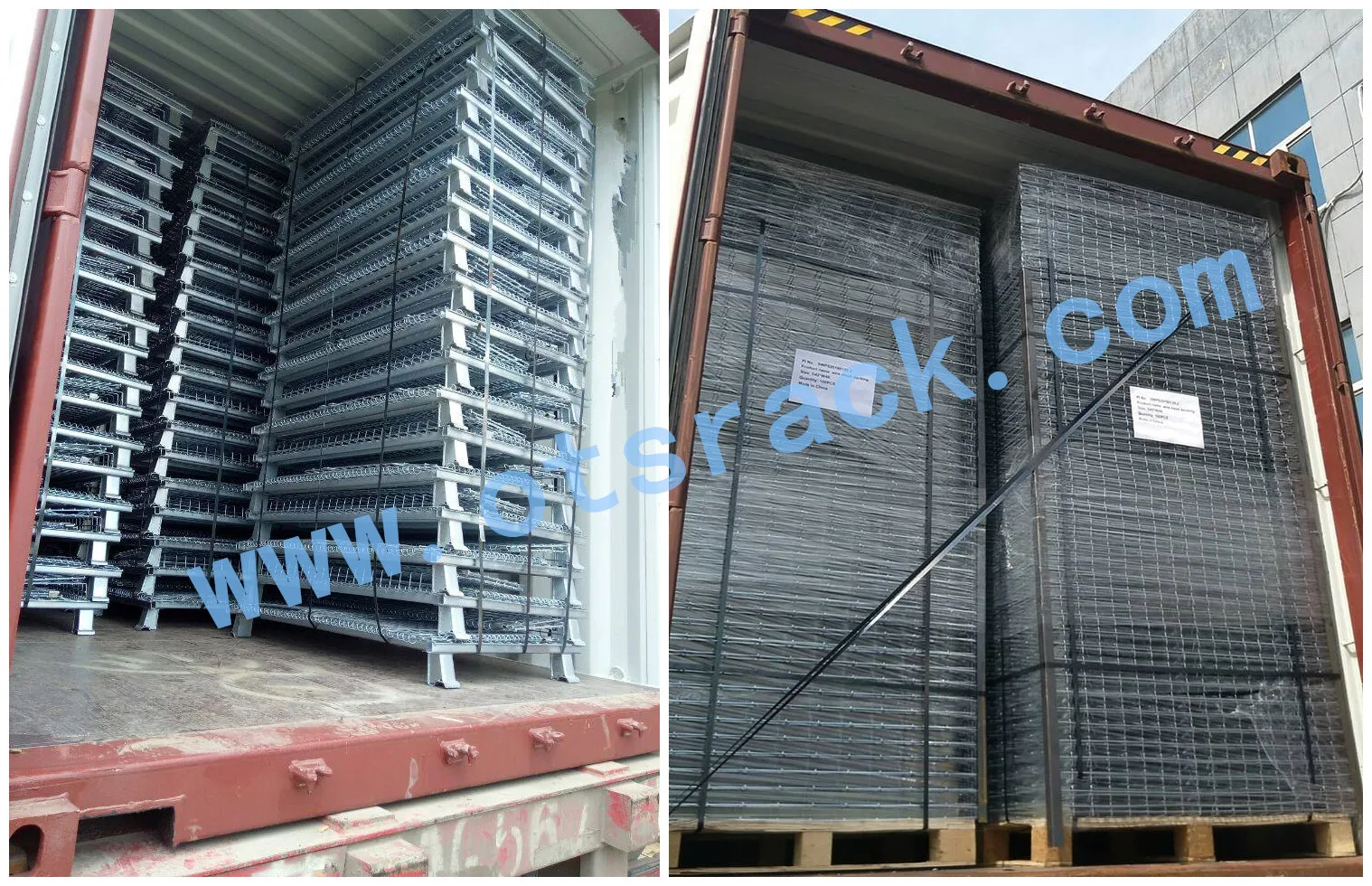 Foldable Wire Mesh Container - Industries - Nanjing OTS Racking ...