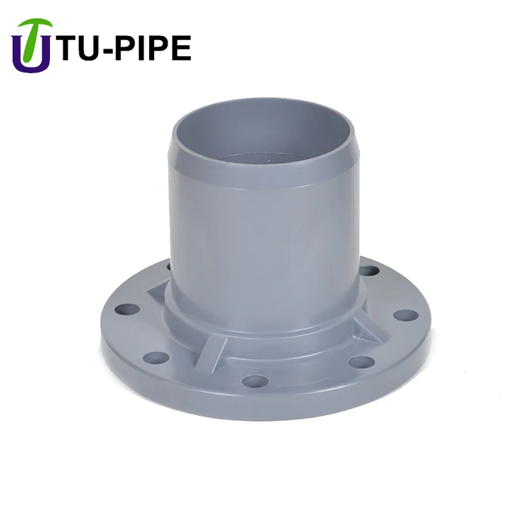 Upvc Din Pipe Flange with Rubber Ring - Standard TU-PIPE