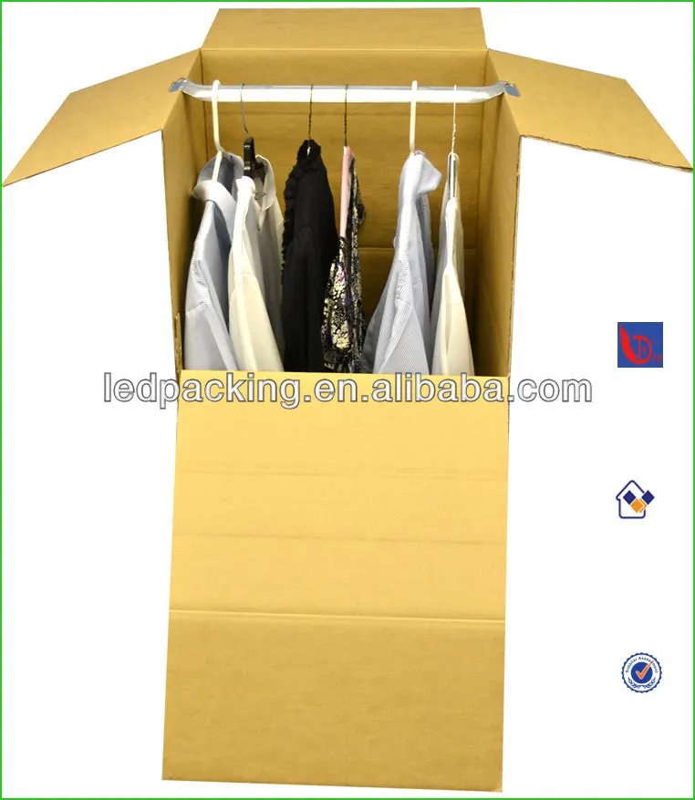Hanging Garment Big Corrugated Carton Boxhanging Garment Big Corrugated ...