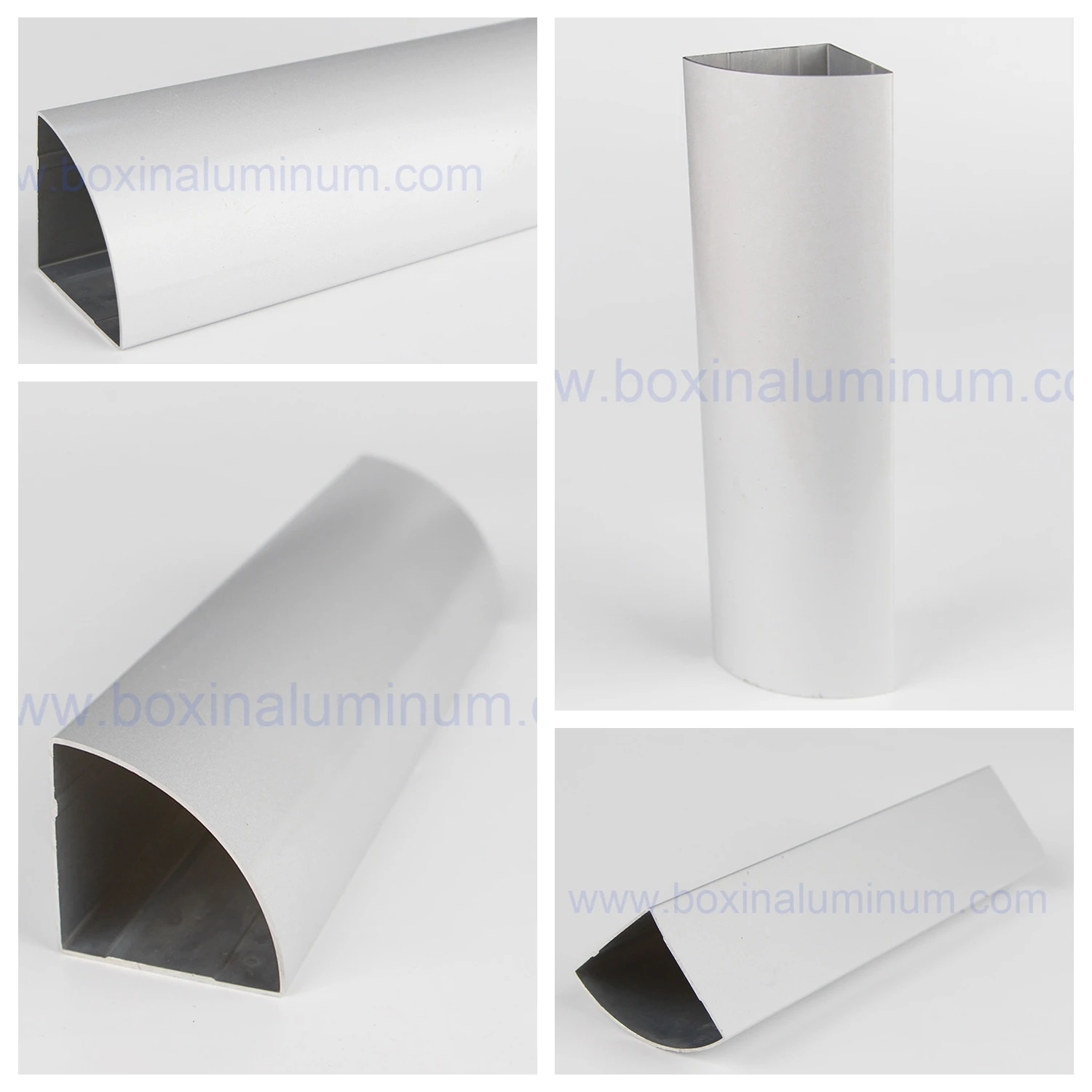 Beautiful Surface Aluminium Quarter Round Tube Hollow Profiles