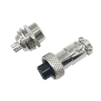 Gx12 4 Pin 12v Din Female Connector Round Screw Aviation Plug - Buy 4 ...