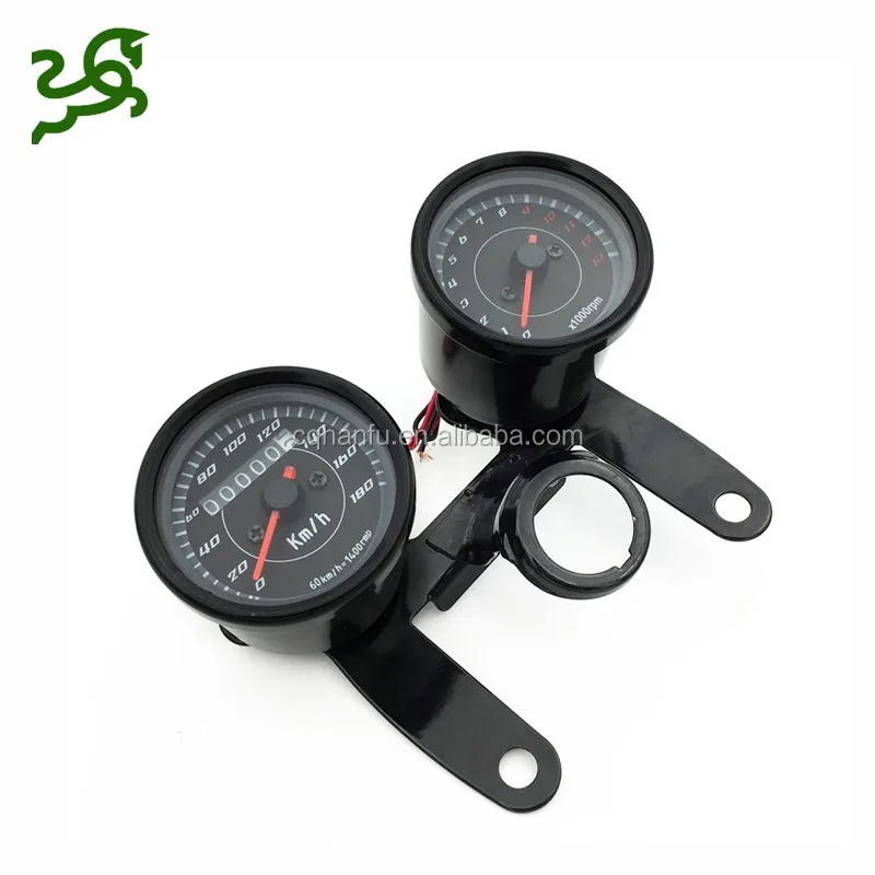 Universal Motorcycle Led Mechanical Electronic Speedometer Odometer For ...