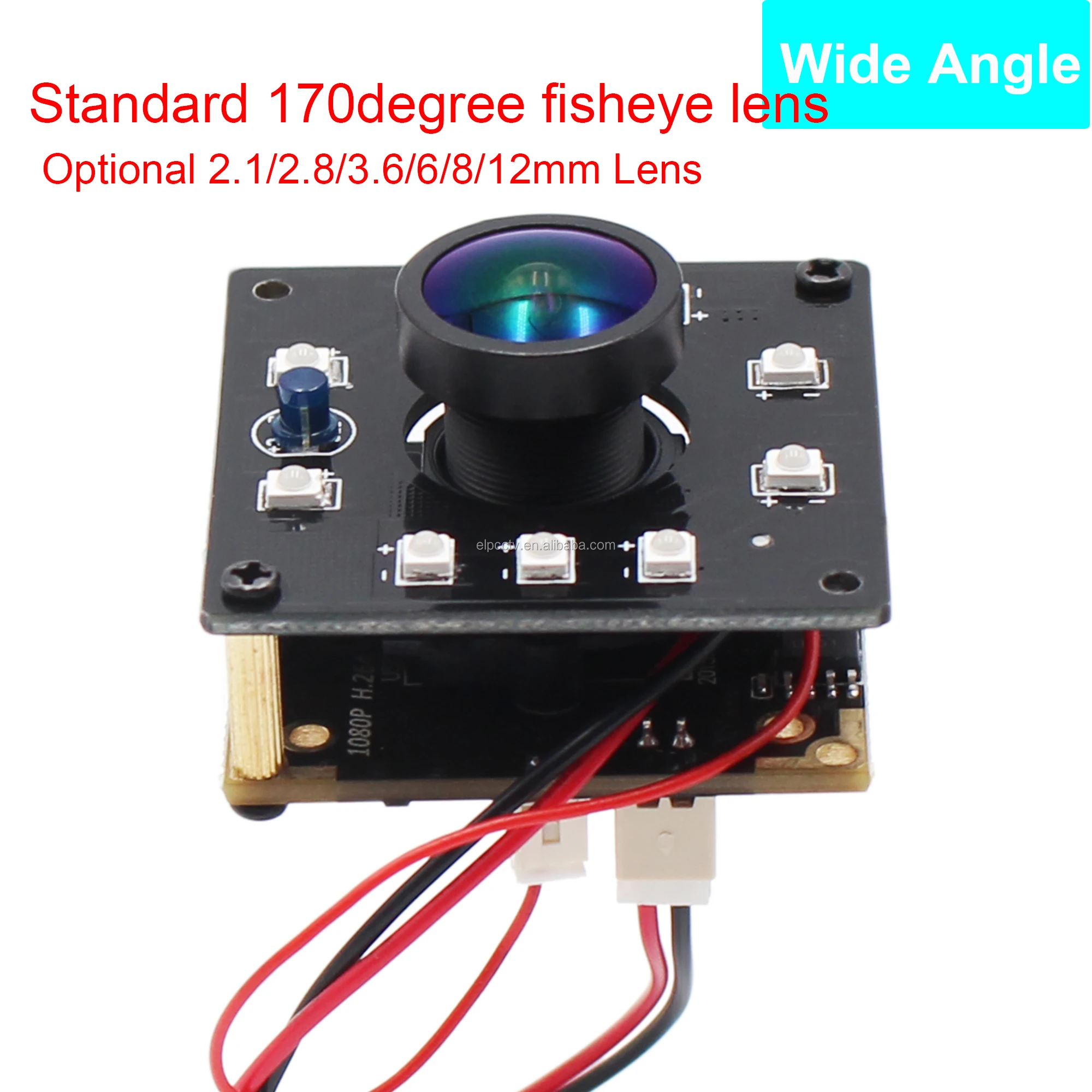 Elp Night Vision Cmos Ov2710 1080p Hd Color Image 170degree Fisheye ...