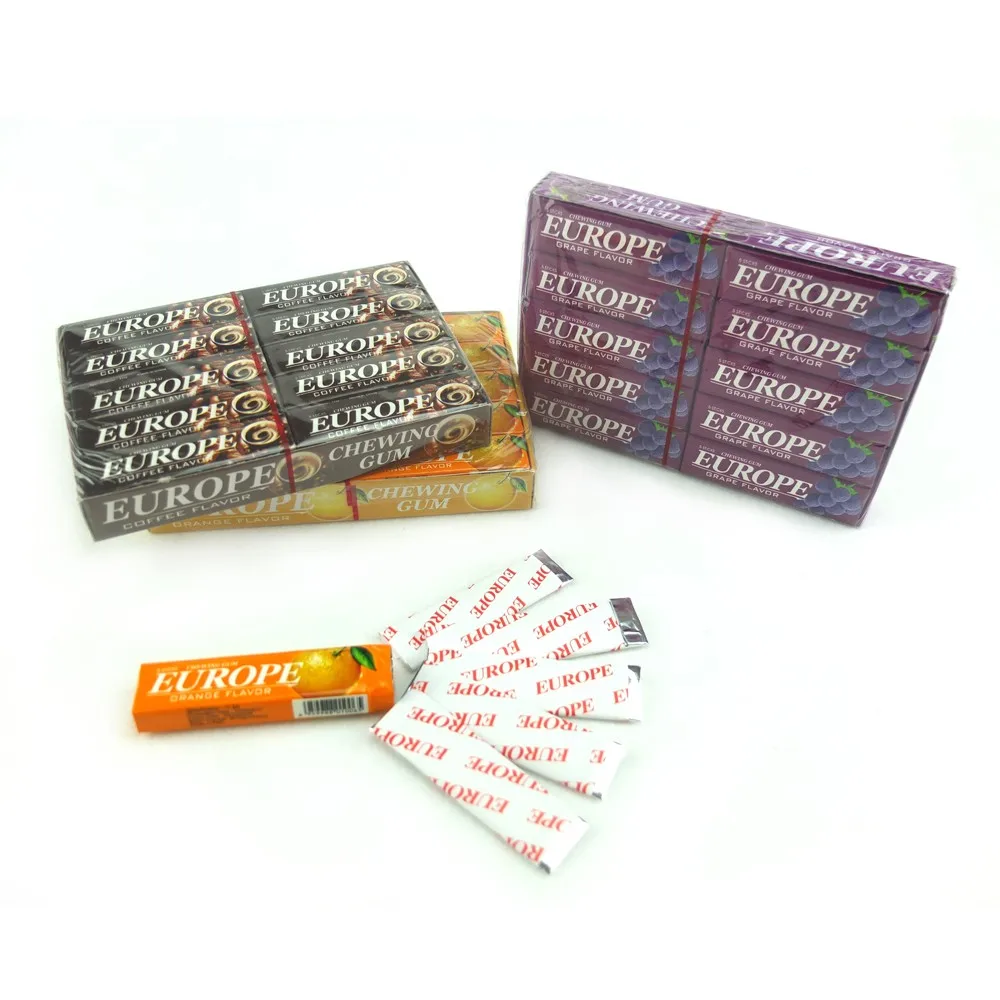 Bg-011 5 Piece Fruit Europe Chewing Gum - Buy Europe Chewing Gum ...
