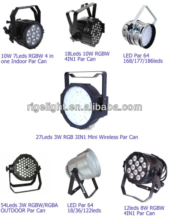 Rigeba Outdoor LED Par Light 36*3W DMX RGB Par 46 Par Can Light for ...
