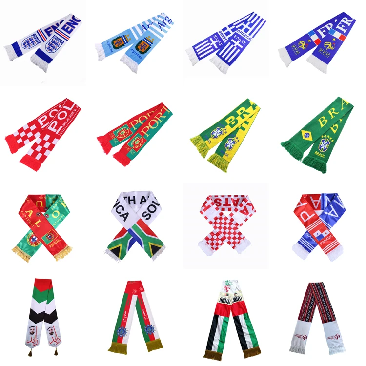 2021 European National Team Custom Croatia Football Scarf