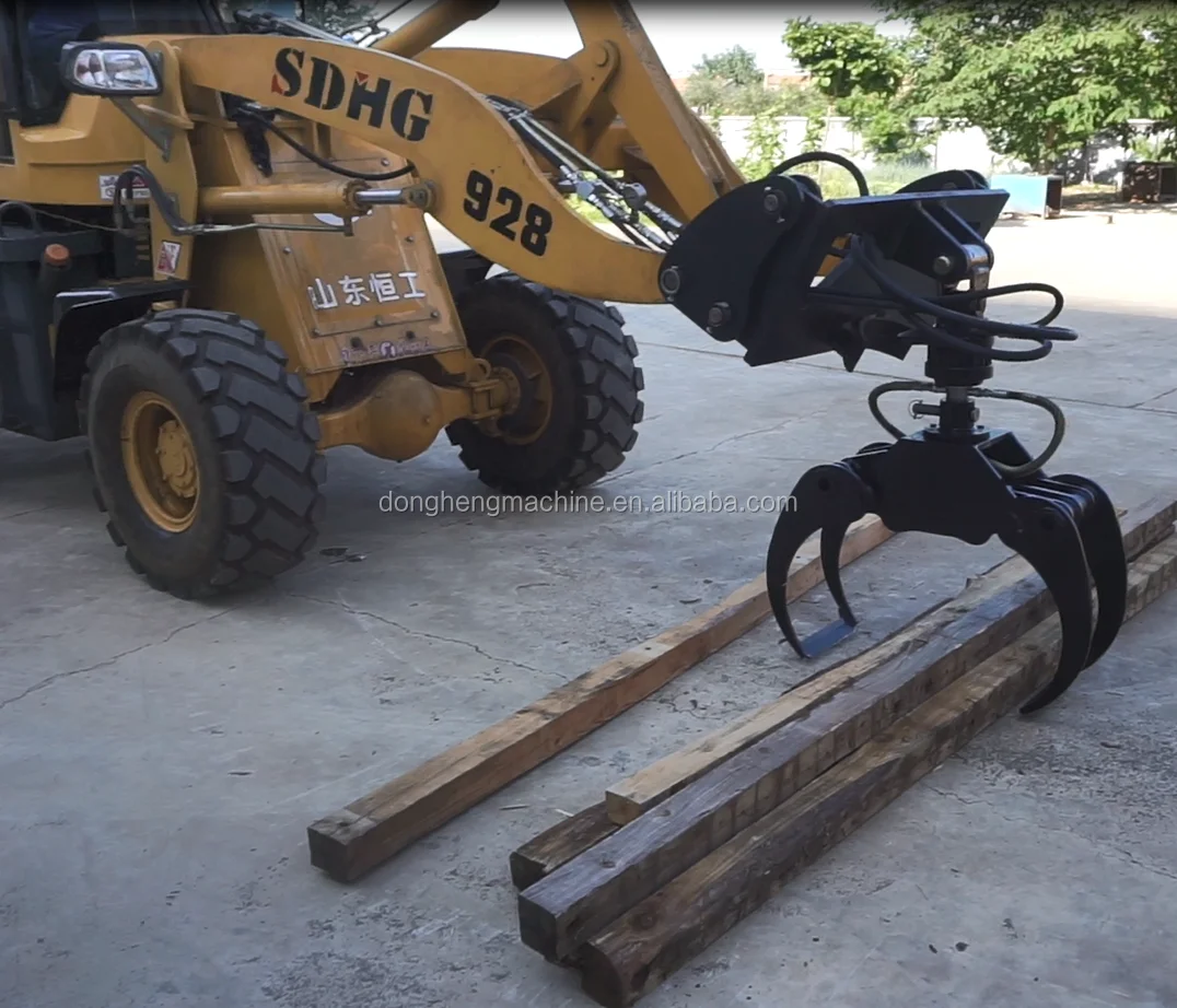 Kinger Processor A Firewood Timber Grapple Used Excavator Hydraulic Log ...