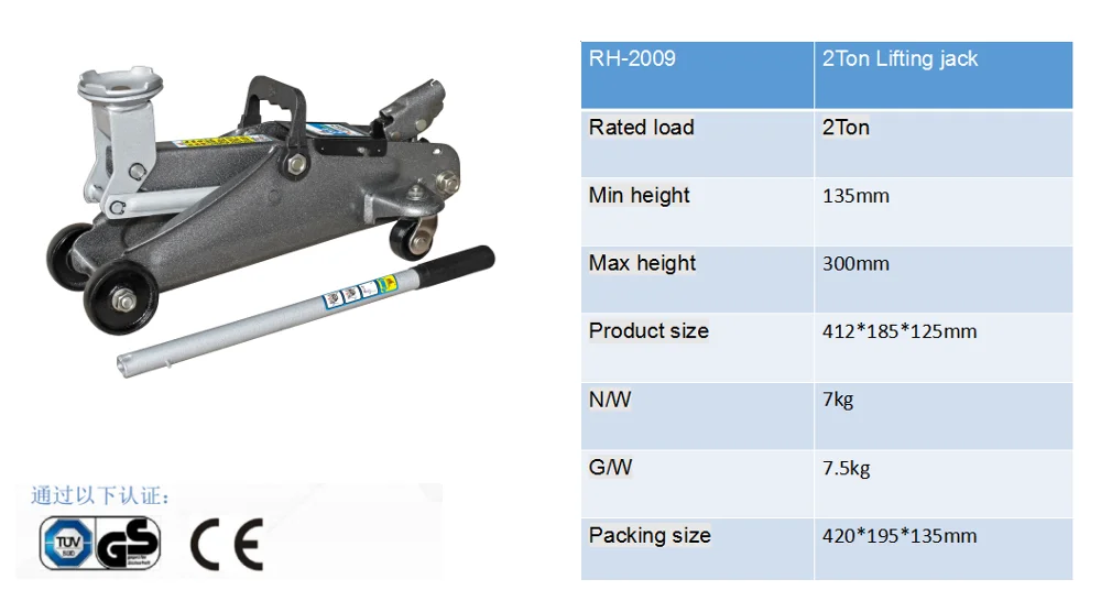 Hydraulic Floor Jack & Lifting Jacks/horizontal Jack - Buy Hydraulic ...