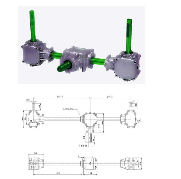 Fertilizer Spreader Gearbox - Customized Support & Durability