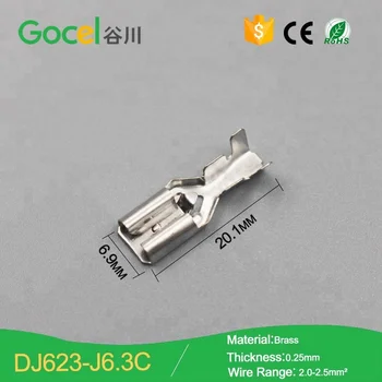 6.3mm Crimp Type Female Electrical Wire Terminal Roll Connector Dj623-j6.3 - Buy 250 Terminal ...