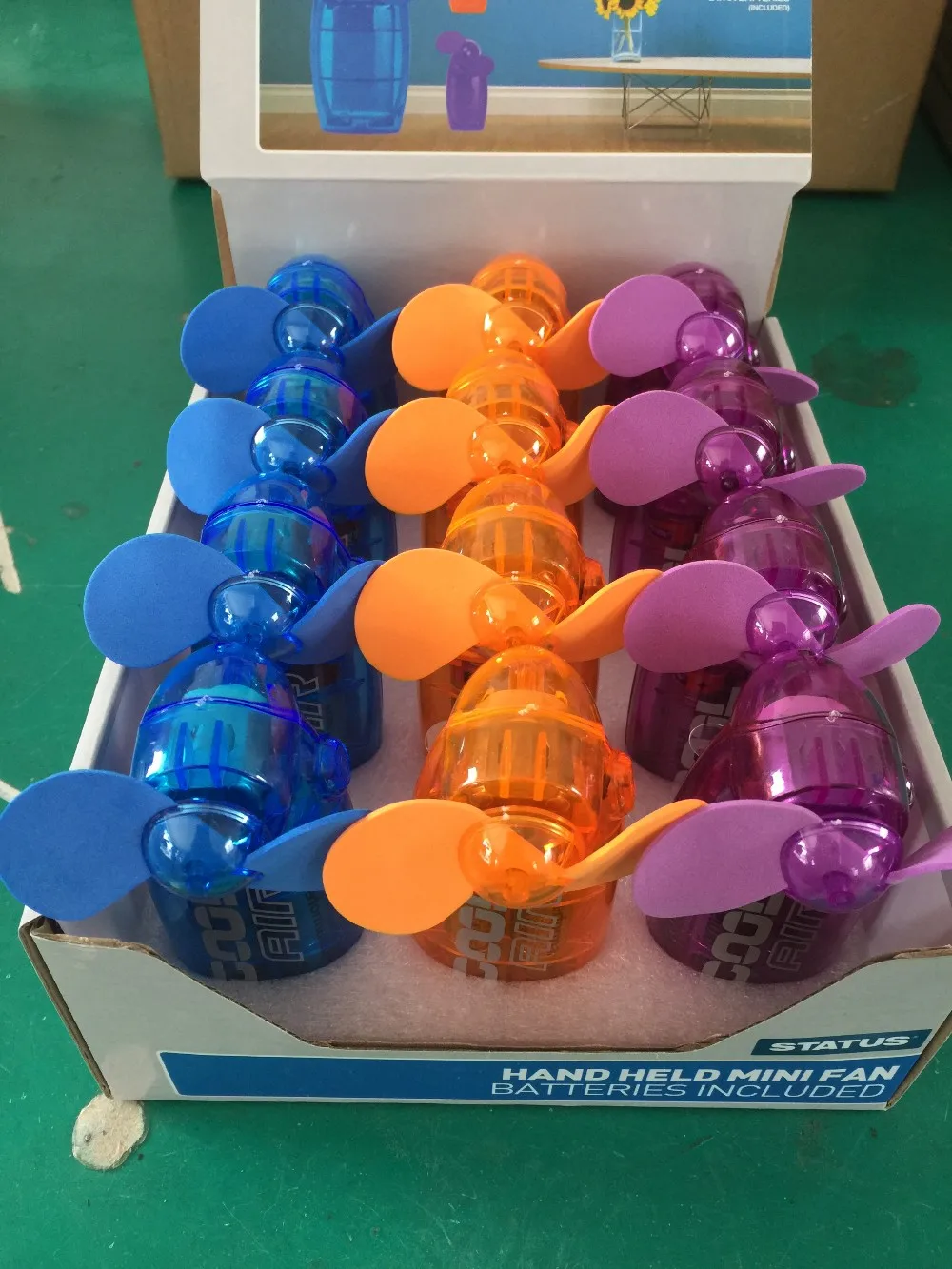 Portable Fan Mini Plastic Battery Operated Hand Held Fan Portable ...